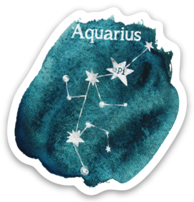 Aquarius Sticker - Embrace Your Free-Spirited Nature