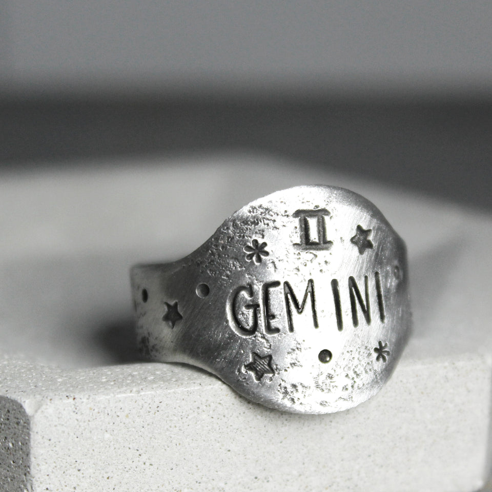 Gemini Zodiac Ring—Connect with Yourself & Shine