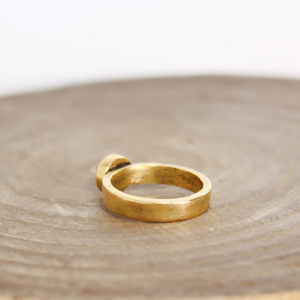 Gold Selenite Ring Pure Impressions Design
