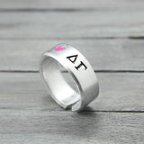 Delta Gamma Heart Ring Sorority Impressions Custom Gifts