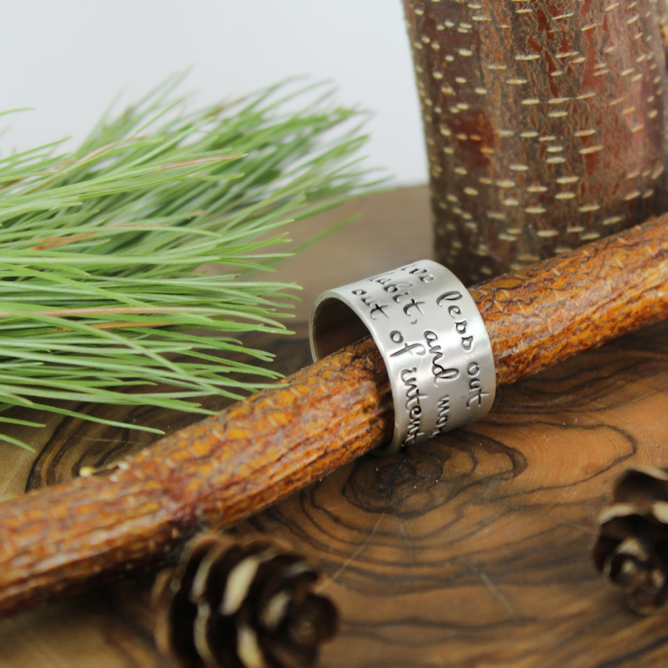 Silver Habit Inspiration Ring