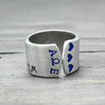Alpha Omega Epsilon Motto Ring Licensed Sorority Jewelry